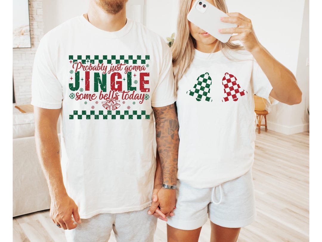 Inappropriate Couples Shirts Comfort Colors® Matching Just Gonna Jingle ...