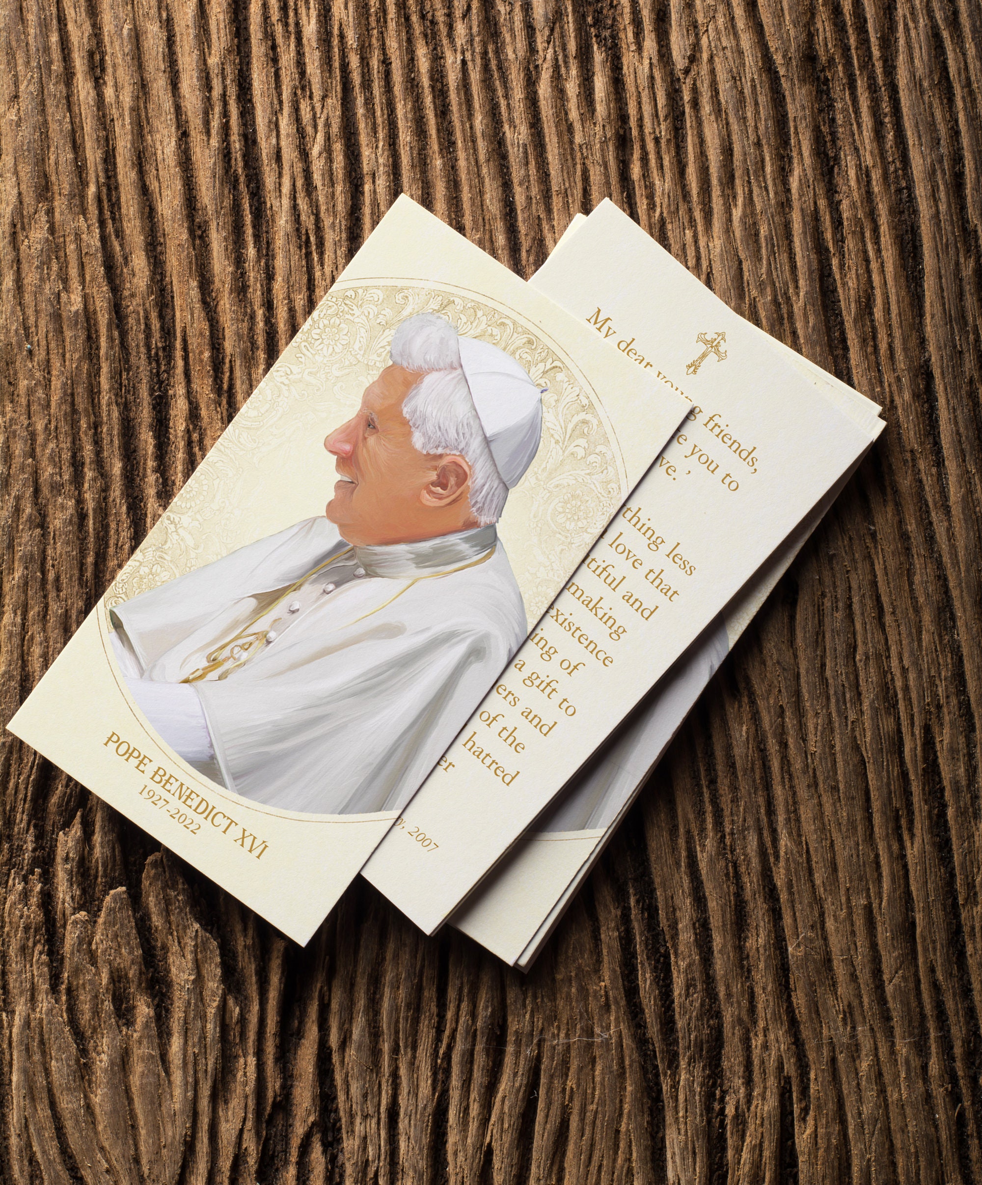 Pope Benedict XVI Prayer Card Pope Benedict XVI Catholic - Etsy