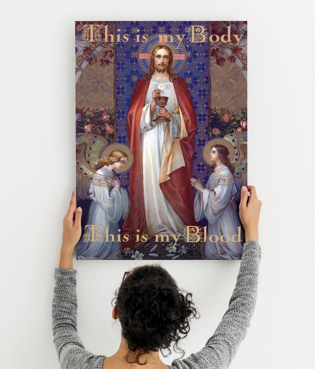 First Communion Poster Body and Blood of Christ Poster Catholic Poster ...