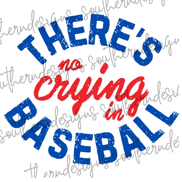 No Crying in Baseball Png - Etsy
