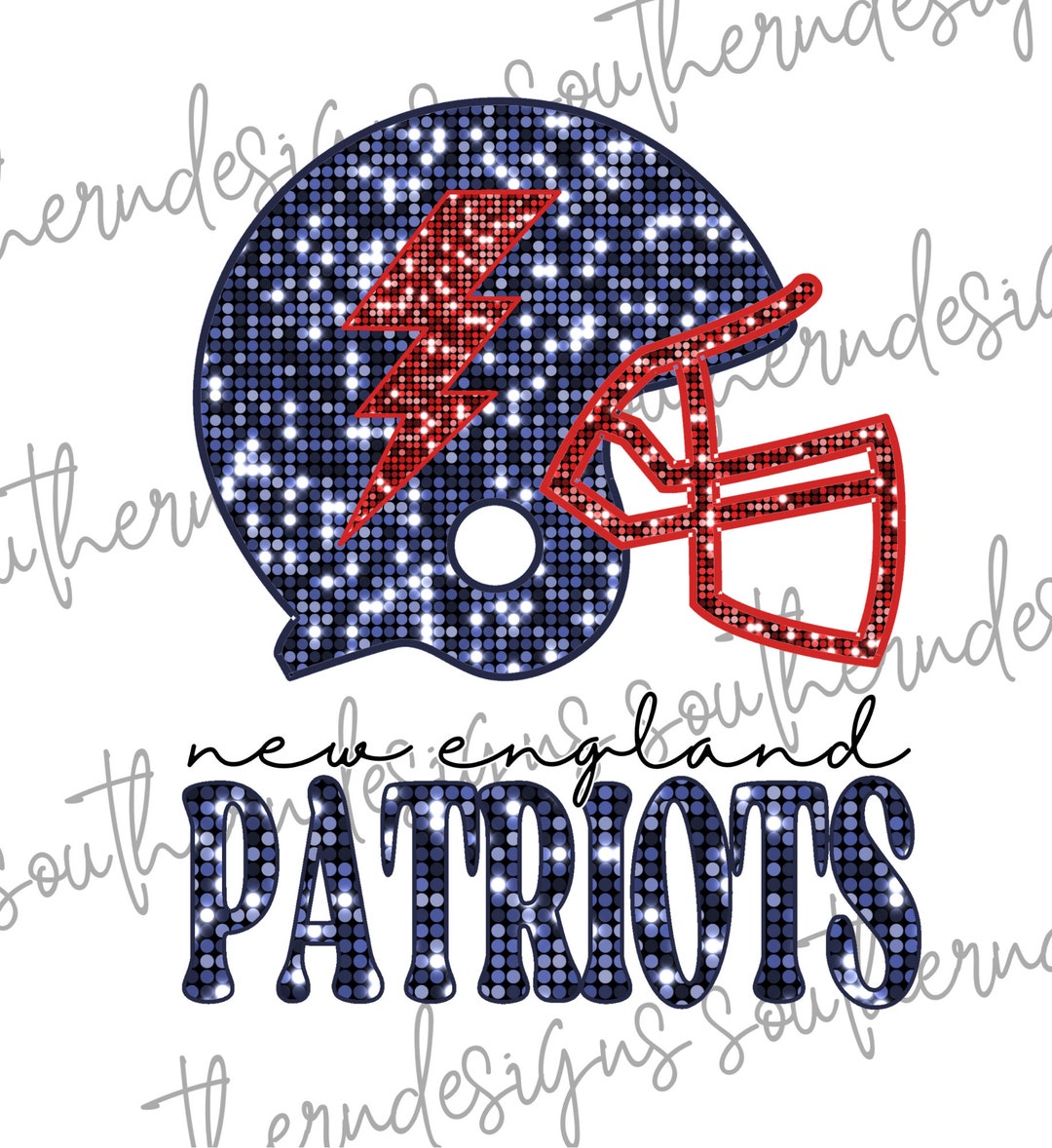 Patriots Football Helmet PNG Sequin Helmet Digital Download - Etsy