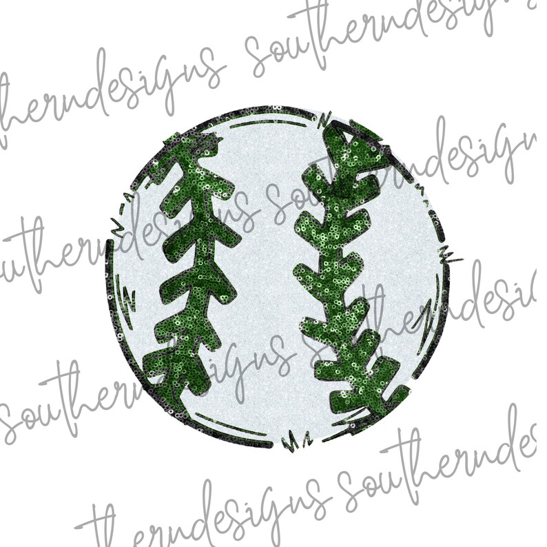 BASEBALL PNG, Glitter Baseball Png, Sequin Baseball Png, Digital ...