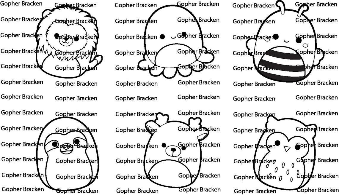 Squishmallow Laser Cut Files XCS SVG Ai & PNG - Etsy