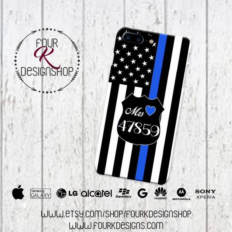 Police Wife Cell Phone Case Blue Lives Matter Iphone Case - Etsy