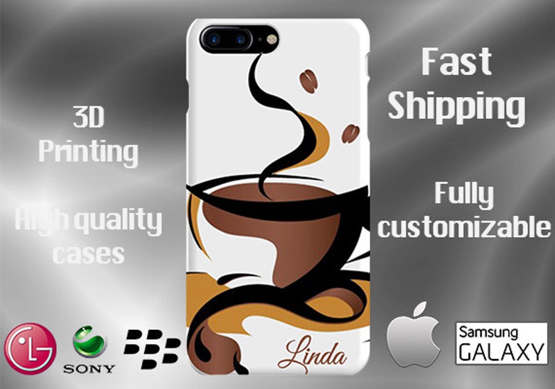 Coffee iPhone 7 Plus Case Coffee Phone Caselatte iPhone - Etsy