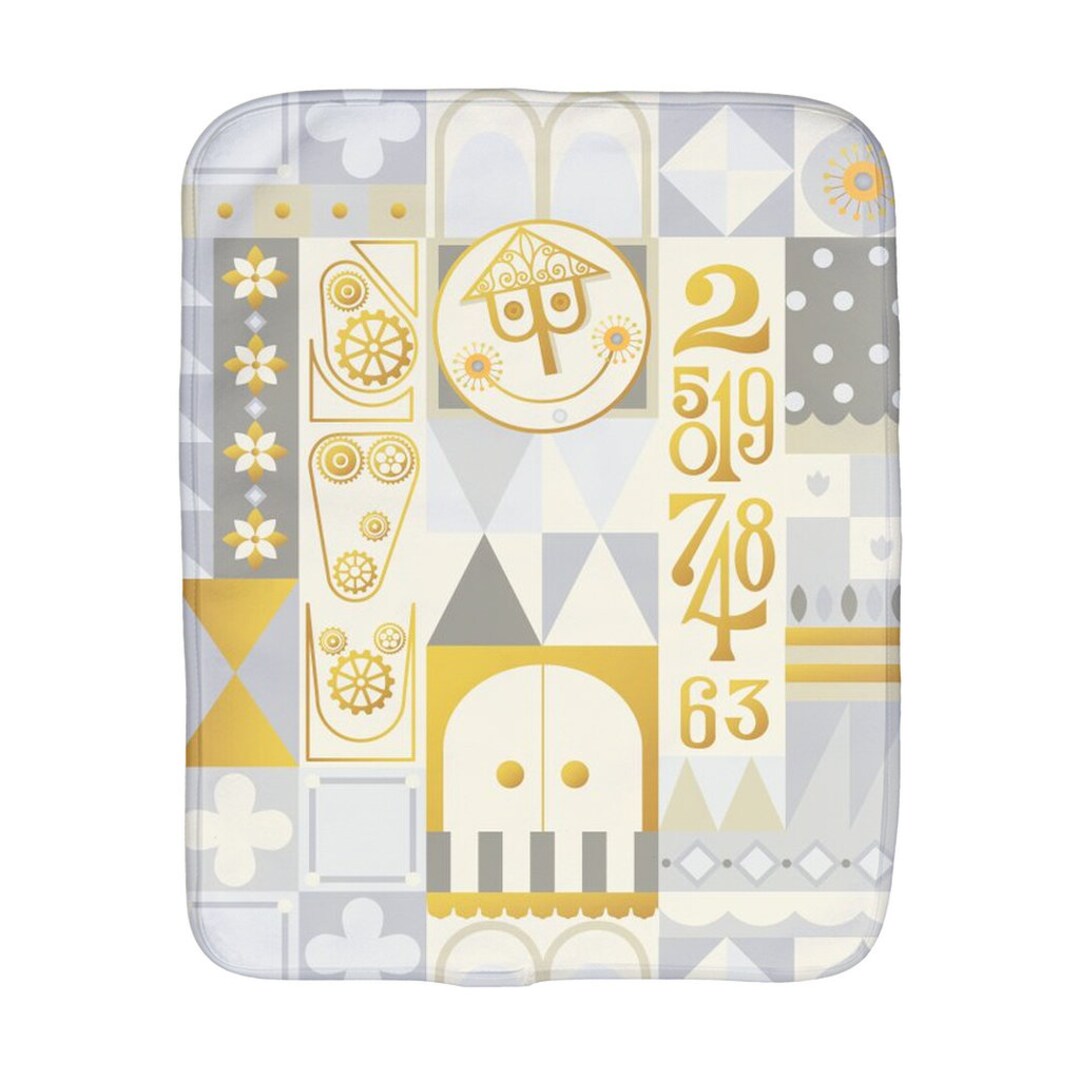 Gray Burp Cloth It's a Small World, Disney Burp Cloth, Baby Burp Cloth ...