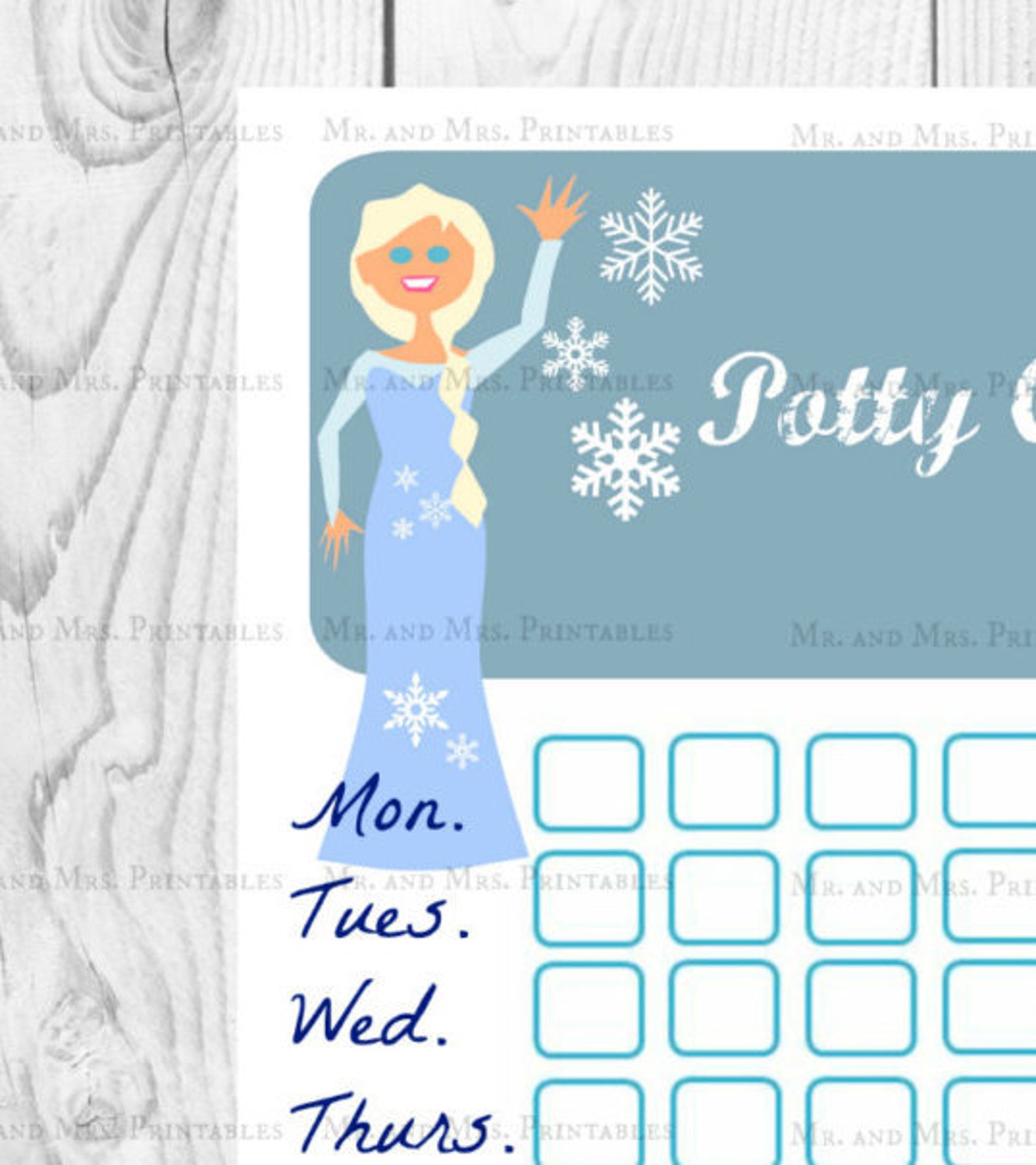Potty Training Elsa, Printable, Frozen, Reward System, Childrens ...