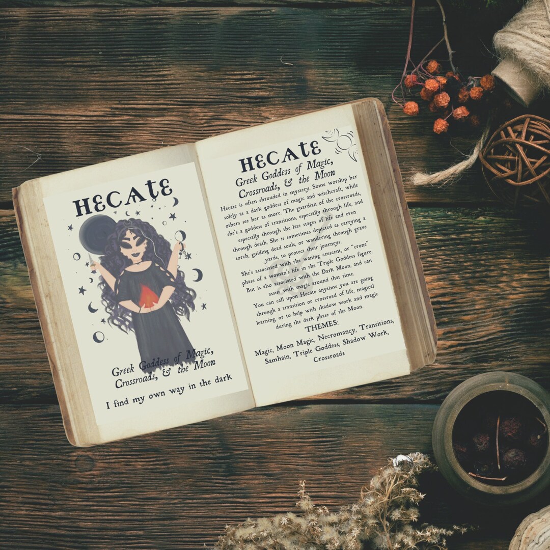 Hecate—grimoire Page Printable Book of Shadows Digital Download—greek ...