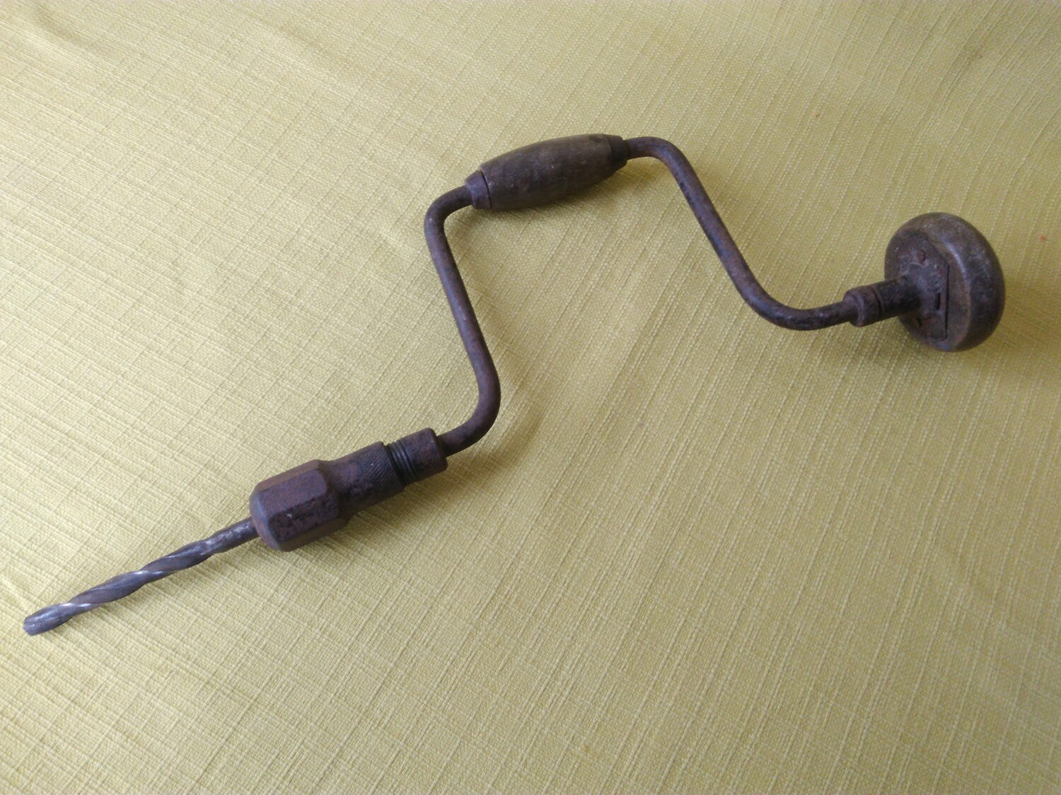 Vintage Hand Drill / Antique Metal Hand Drill / Primitive Hand Drill ...