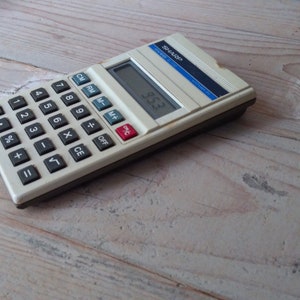 Vintage Japan Calculator Sharp / Working Japan Calculator / Made in ...