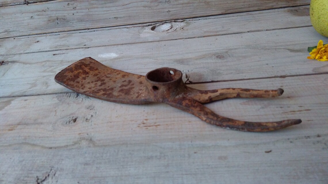 Antique Iron Tool / Primitive Iron Forged Tool / Old - Etsy