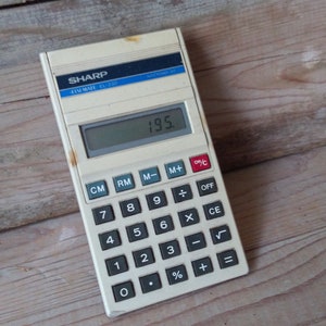 Vintage Japan Calculator Sharp / Working Japan Calculator / Made in ...