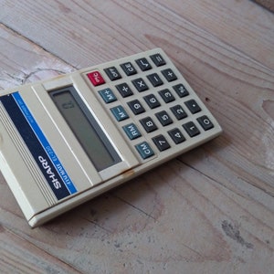 Vintage Japan Calculator Sharp / Working Japan Calculator / Made in ...
