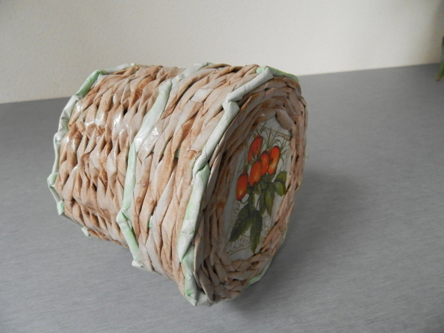 Round Handmade Box / Handmade Gift Box / Handmade Decoupage Round Box ...