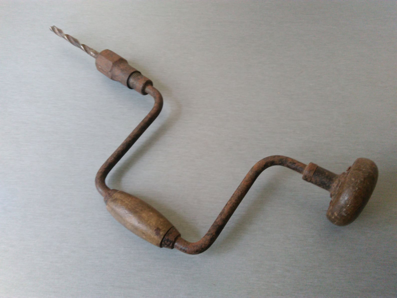 Vintage Hand Drill / Antique Metal Hand Drill / Primitive Hand Drill ...