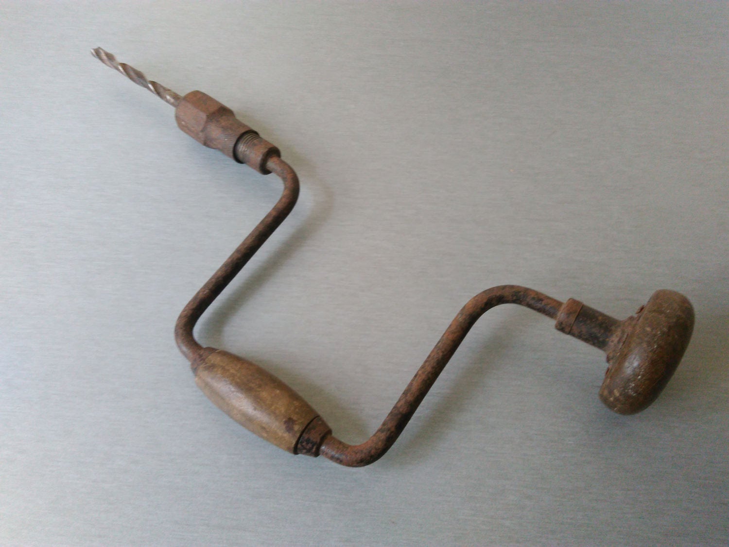 Vintage Hand Drill / Antique Metal Hand Drill / Primitive Hand Drill ...