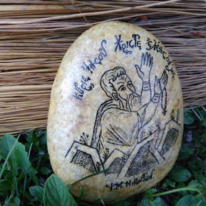 Hand Painted Stone / Stone Art / River Stone / Rustic Home Decor ...