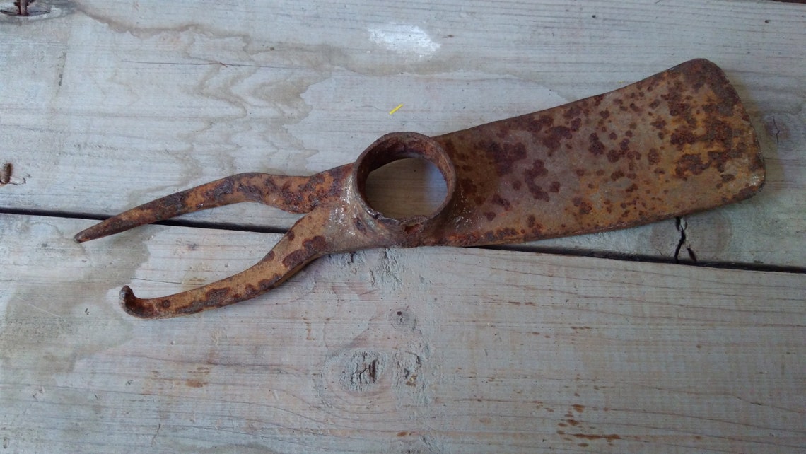 Antique Iron Tool / Primitive Iron Forged Tool / Old - Etsy