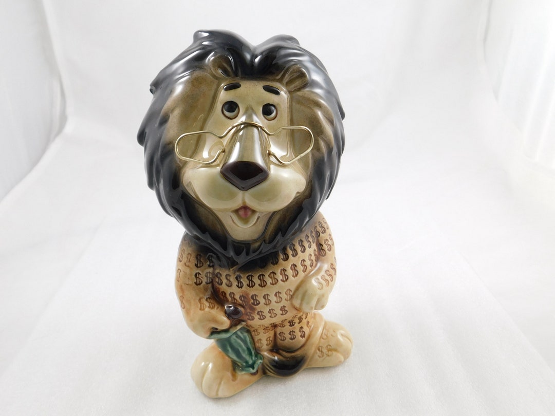 Vintage Collectible Hubert the Harris Lion Bank - Etsy