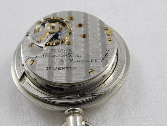Vintage Collectible Rockford Lever Set Pocket Watch - Gem