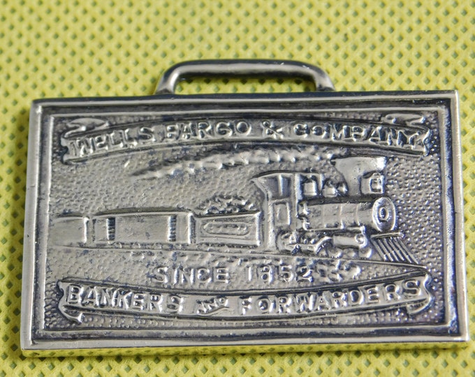 Vintage Pocket Watch Fob Wells Fargo - Etsy