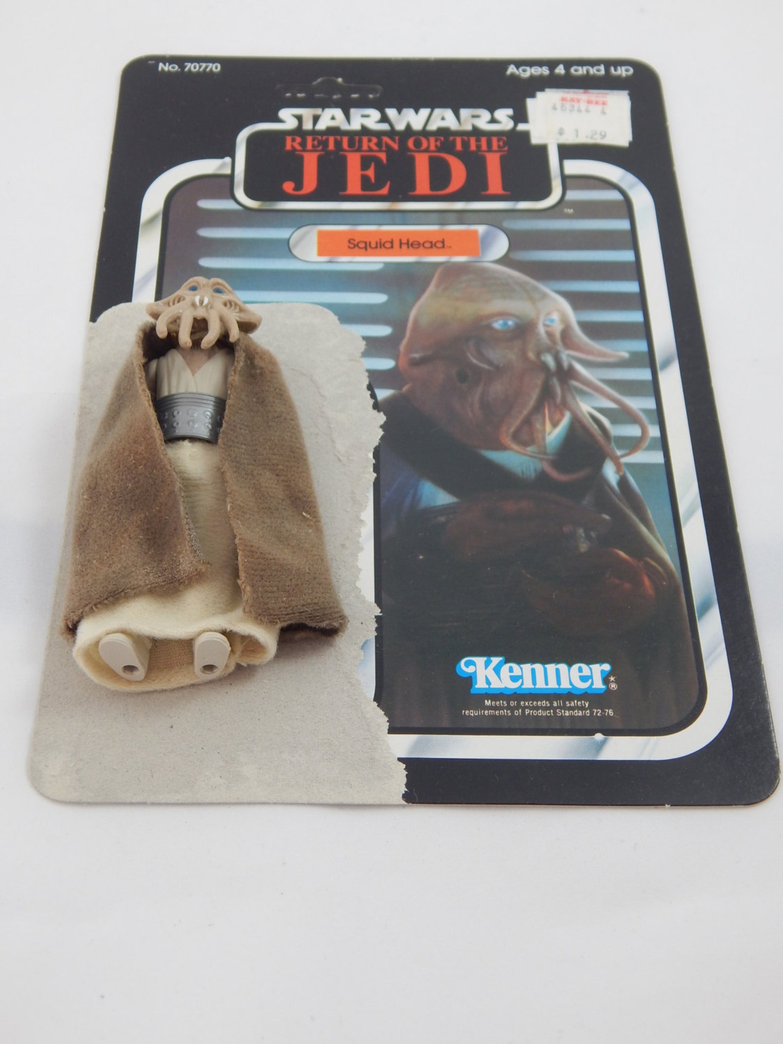 Vintage Star Wars Squid Head With Card 1983 - Etsy