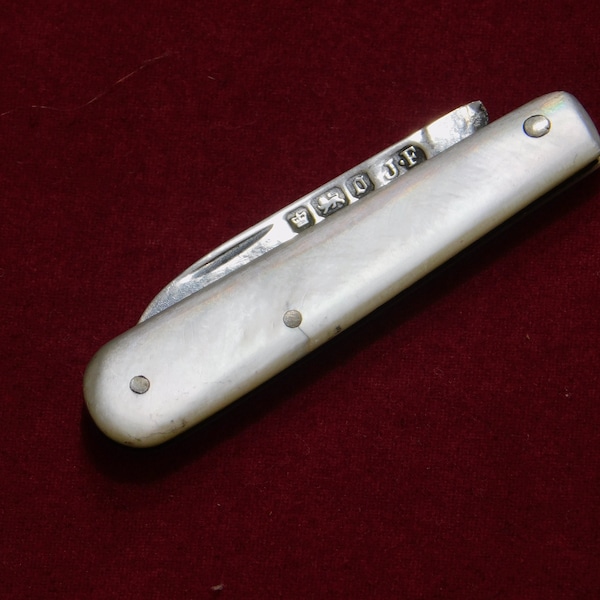 Antique Mother of Pearl Pocket Knife - Etsy