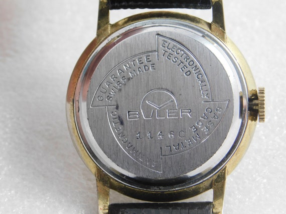 Vintage Collectible Bvler Swiss Wrist Watch - Gem