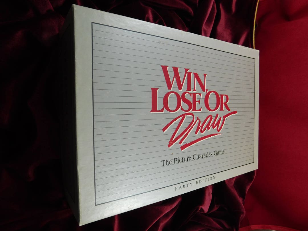 Vintage Collectible Win Lose or Draw Board Game - Etsy