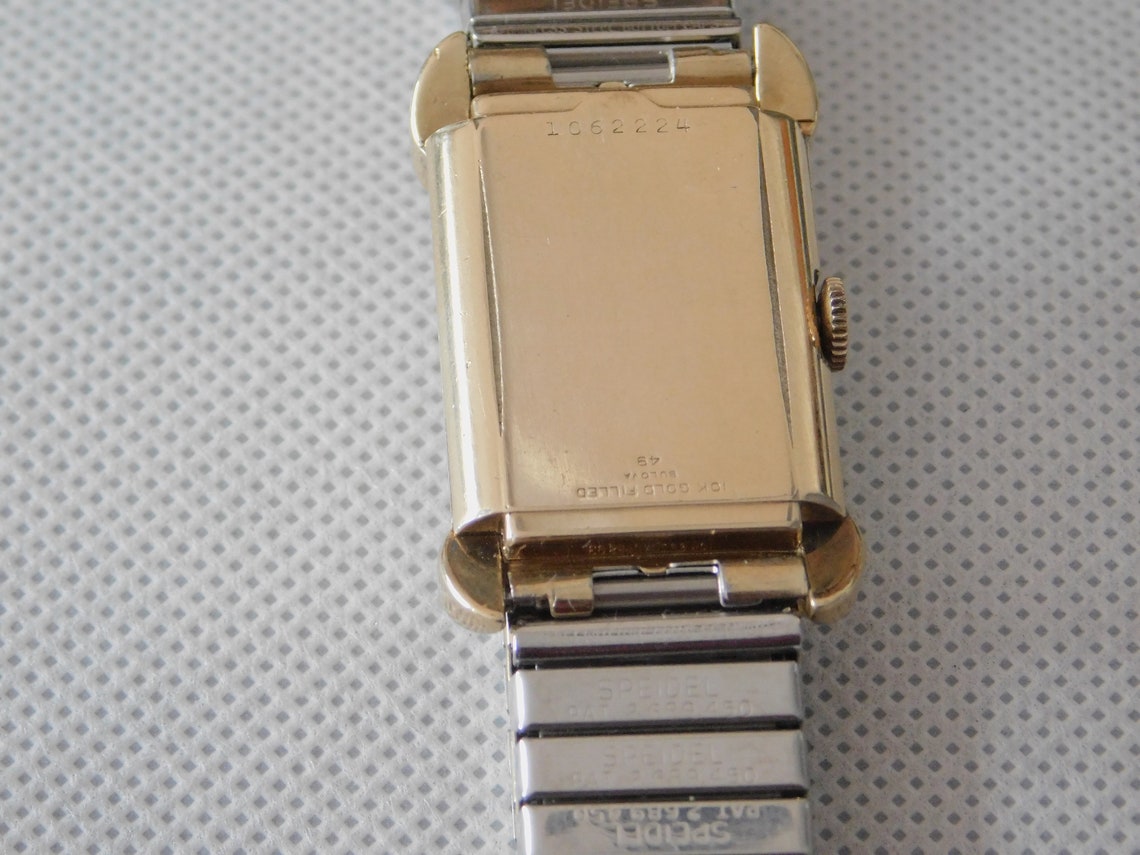 Vintage Collectible Bulova Tank Style Wrist Watch - Etsy
