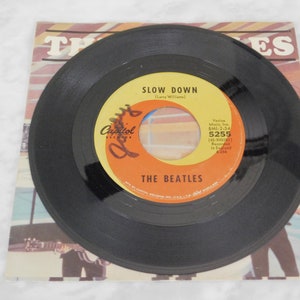 Vintage Collectible Beatles Slow Down Cover and Record - Etsy