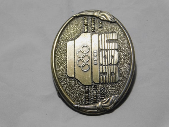 Vintage Collectible Olympic Belt Buckle - Gem