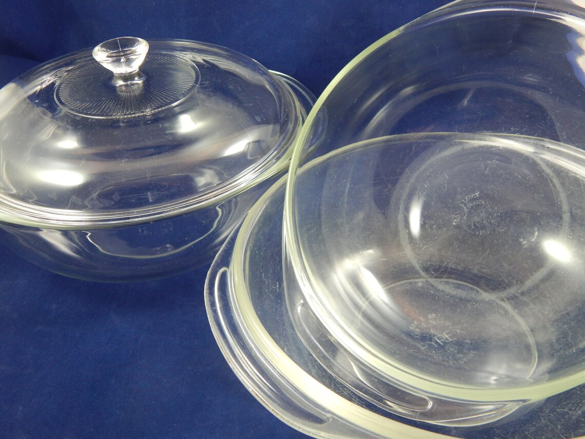 Set of Three Vintage Pyrex Bowls Mixed Set - Etsy