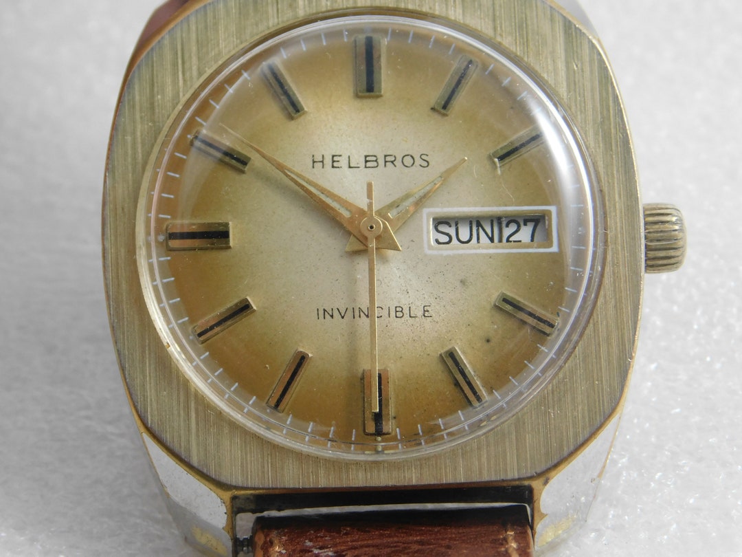 Vintage Collectible Swiss and German Made Helbros Wrist Watch - Etsy