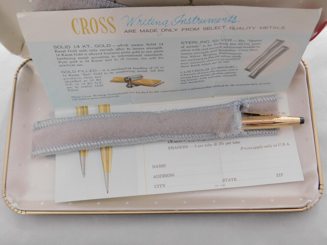 Vintage Collectible Cross Pen and Pencil Set - Etsy