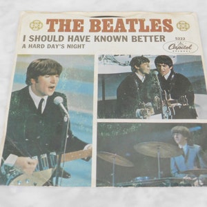 Vintage Collectible Beatles 45 RPM Record and Cover 5222 - Etsy