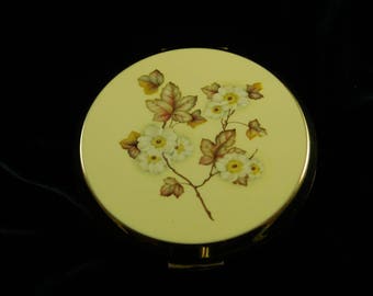 Vintage Collectible Stratton Compact Flower Paining Signer by | Etsy
