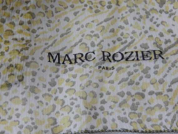 Vintage Collectible Marc Rozier Silk Scarf French - Gem