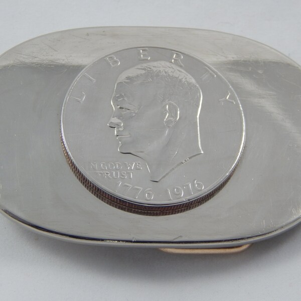 Silver Dollar Belt Buckle - Etsy
