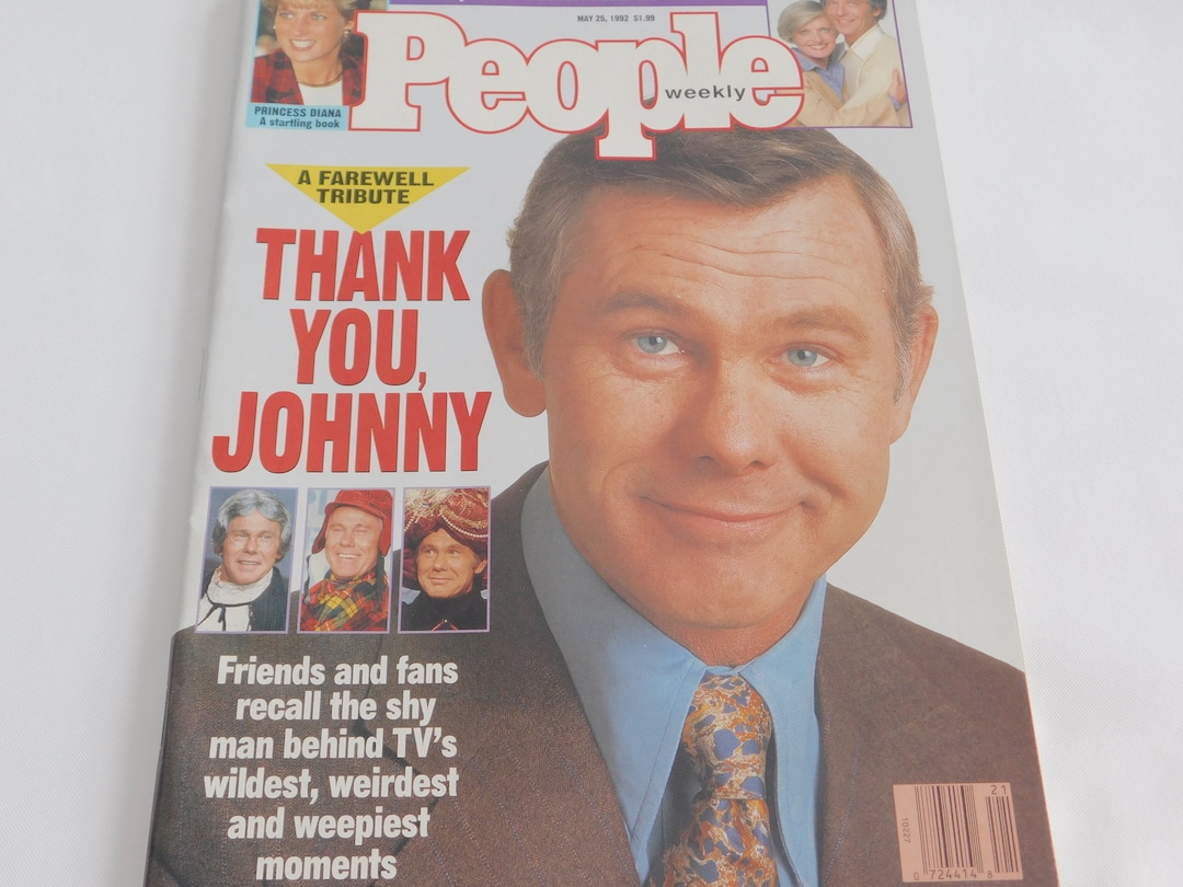 Vintage Collectible People Magazine Johnny Carson 1992 - Etsy