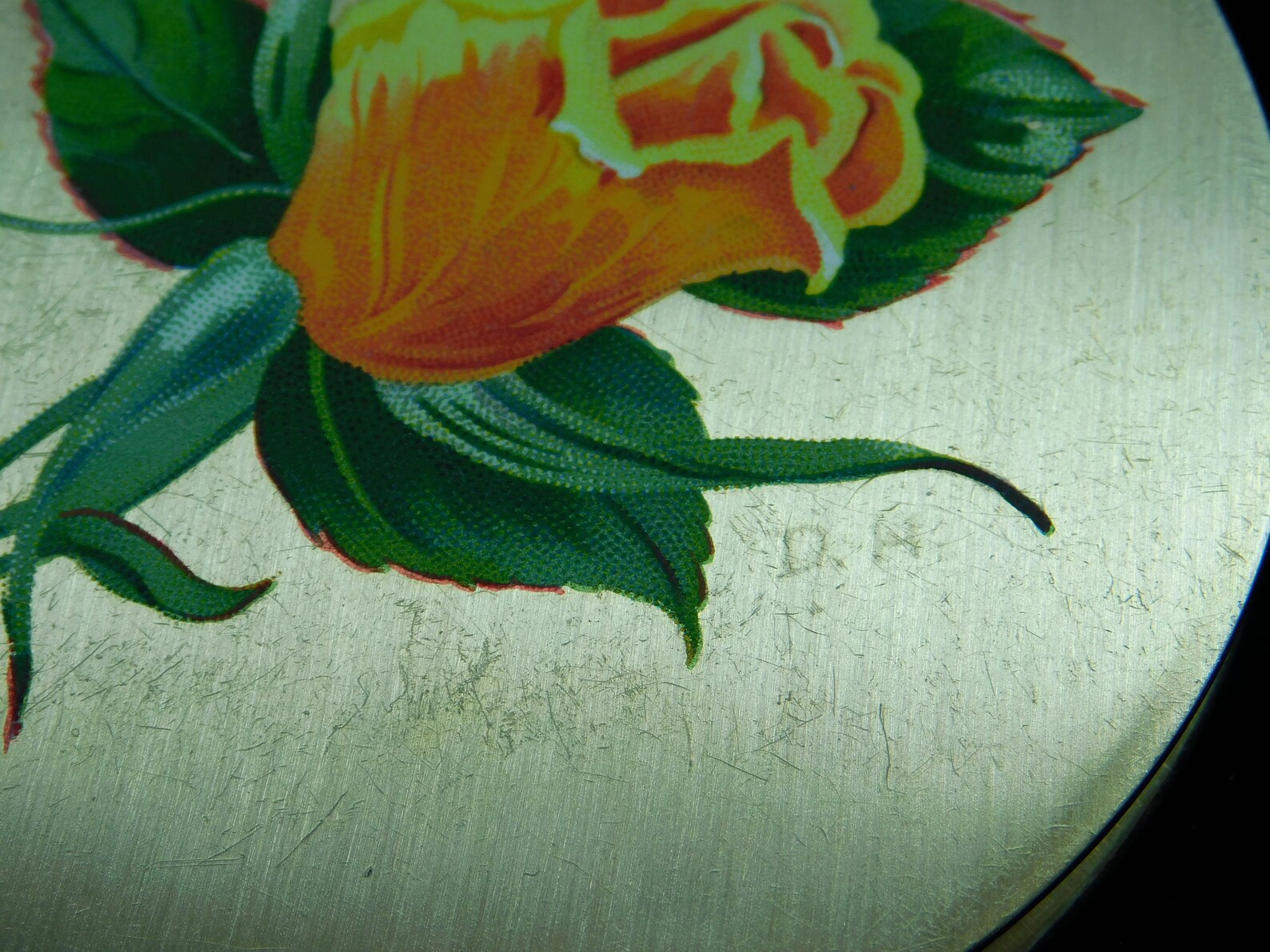 Vintage Collectible Stratton Compact Flower Paining Signer by DH - Etsy