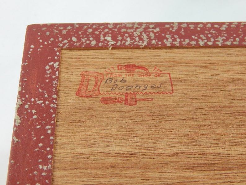 Vintage Collectible Folk Art Wooden Box - Etsy