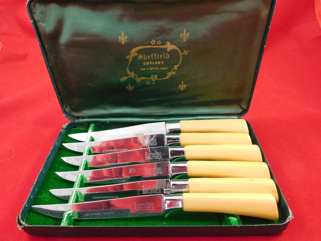 Vintage Collectible Sheffield Cutlery Set IOB - Etsy