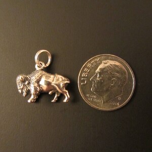 New! Sterling Silver 3D Buffalo or Bison Charm - 3.34g - Etsy