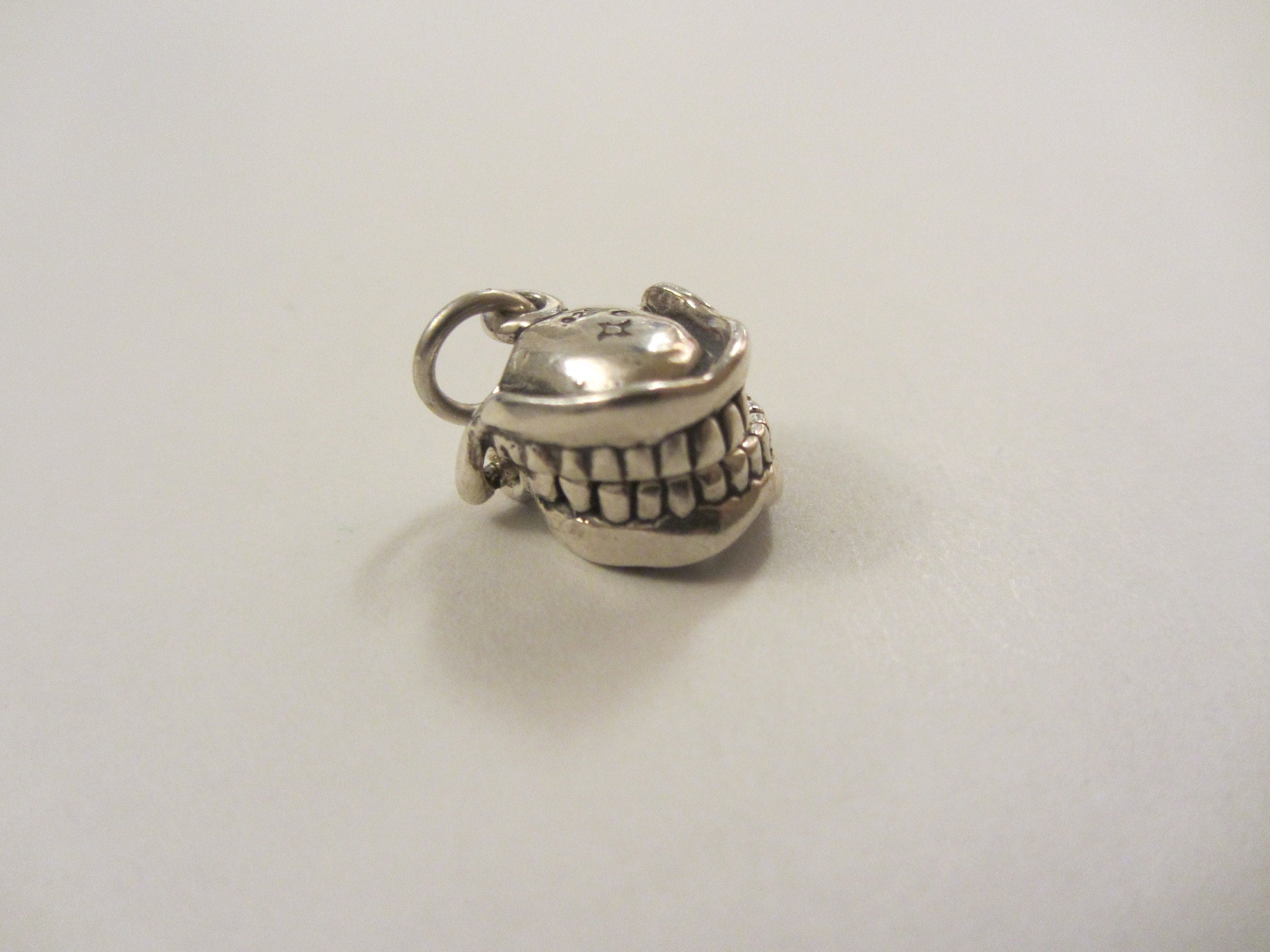 Sterling Silver 3D Movable Teeth Dentures Charm Pendant 3.60 - Etsy