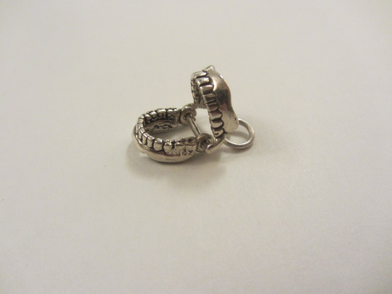 Sterling Silver 3D Movable Teeth Dentures Charm Pendant 3.60 - Etsy