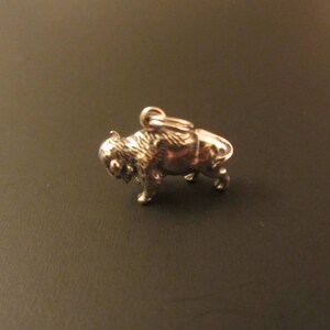 New! Sterling Silver 3D Buffalo or Bison Charm - 3.34g - Etsy