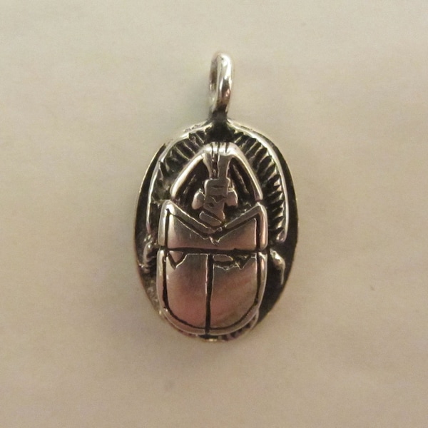 Silver Scarab - Etsy