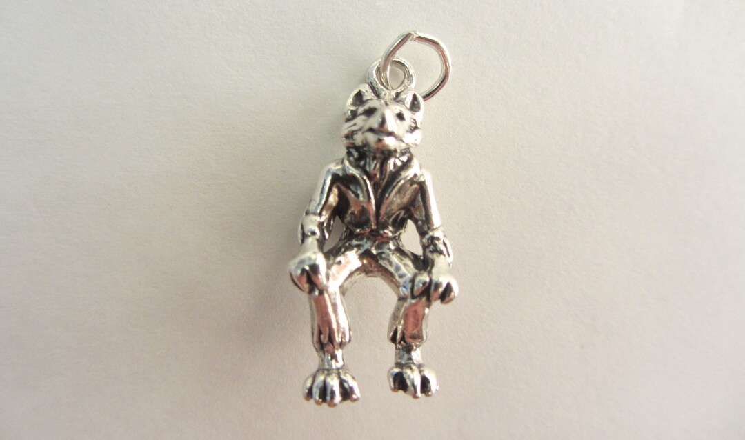 New Sterling Silver 3D Werewolf Halloween Charm Pendant - 4.55 Grams ...