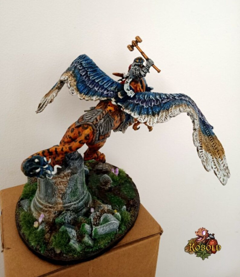 Griffon Rider Model Hand Sculpted, Hand Painted - Etsy